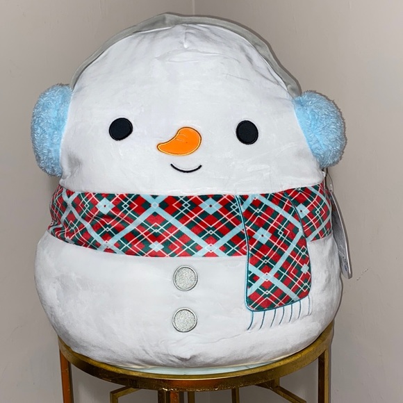 Squishmallows | Toys | Rare 6 Manny The Snowman Squishmallow Christmas ...